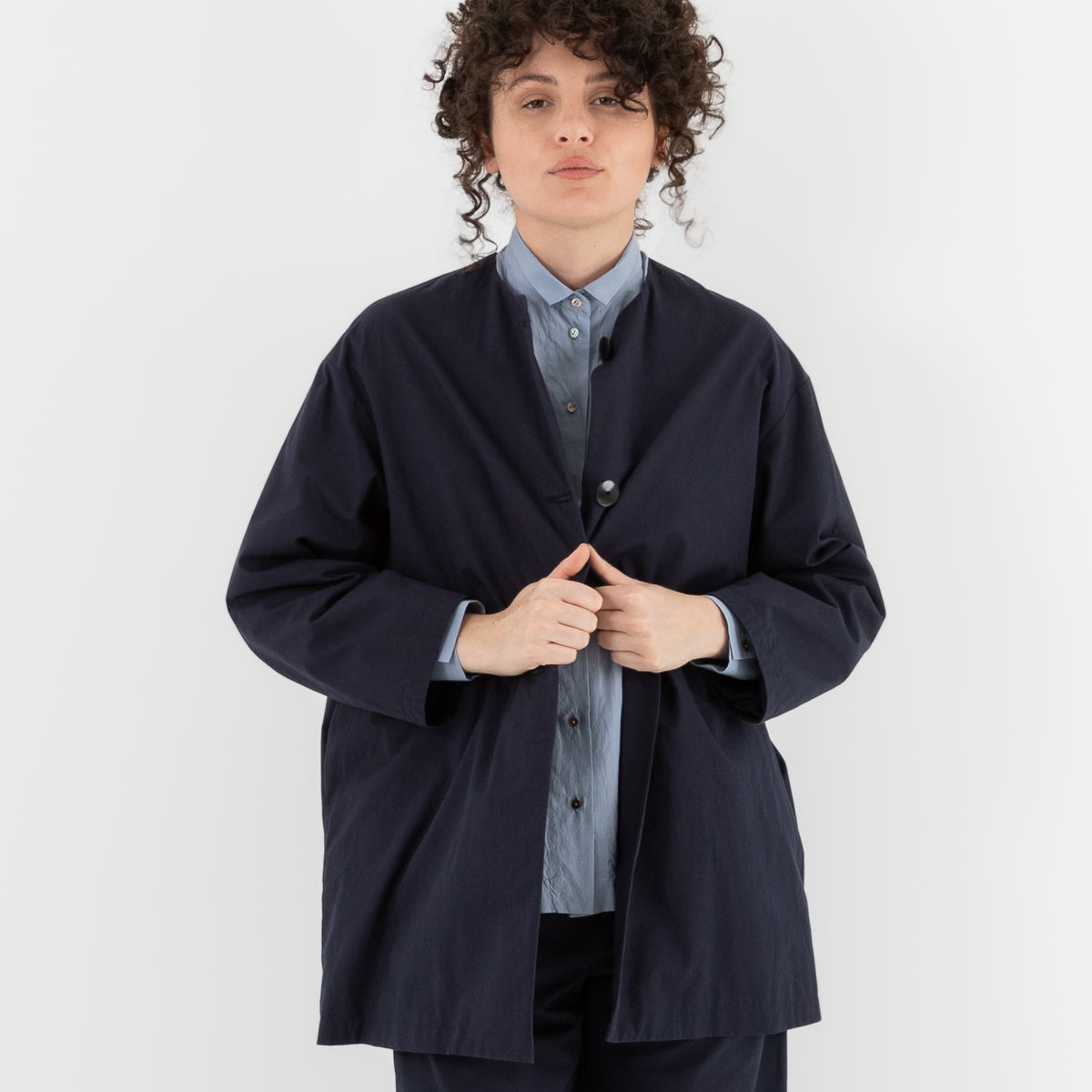 Arts & Science New Granny Short Coat in Navy at Worthwhile