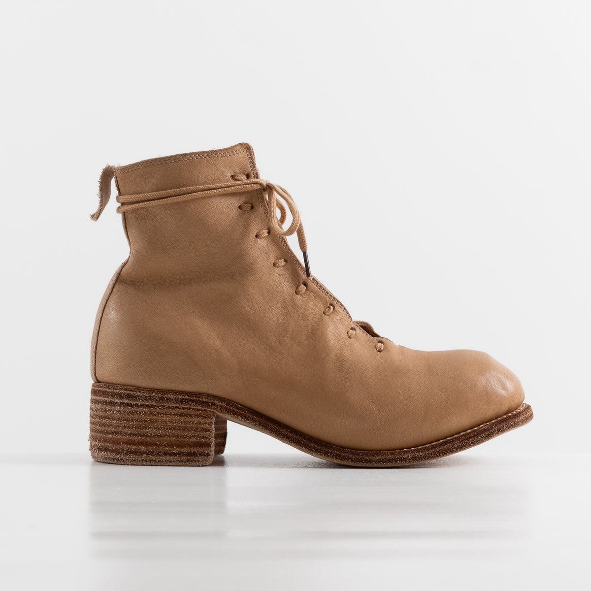 Guidi Lace Up Boot PL11L in Tan at Worthwhile