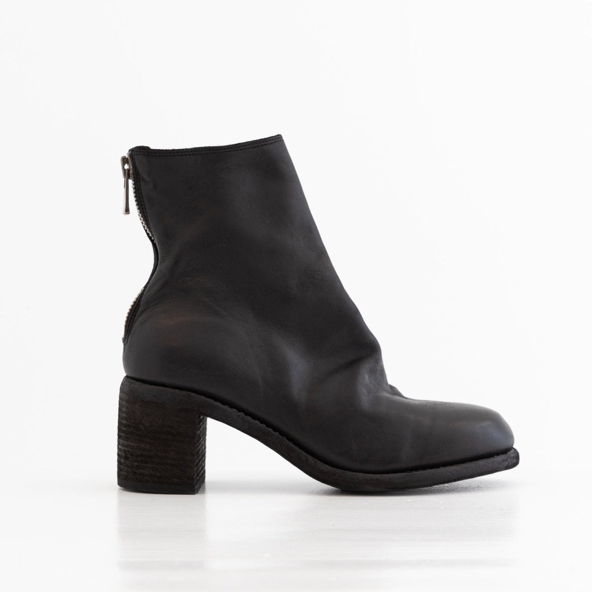 Guidi Back Zip Boot M86 in Black at Worthwhile