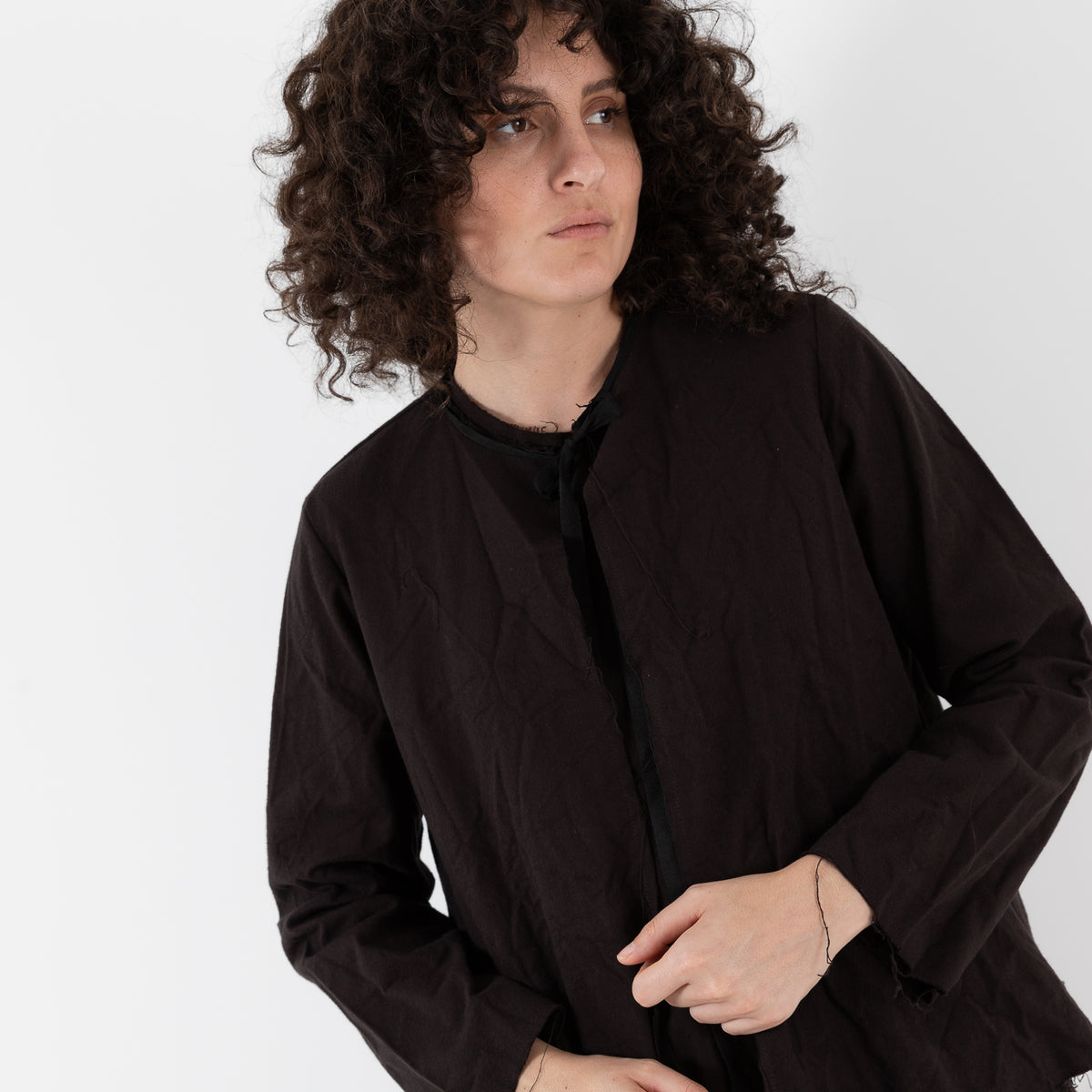 SCHA Cosy Jacket in Bitter Chocolate at Worthwhile